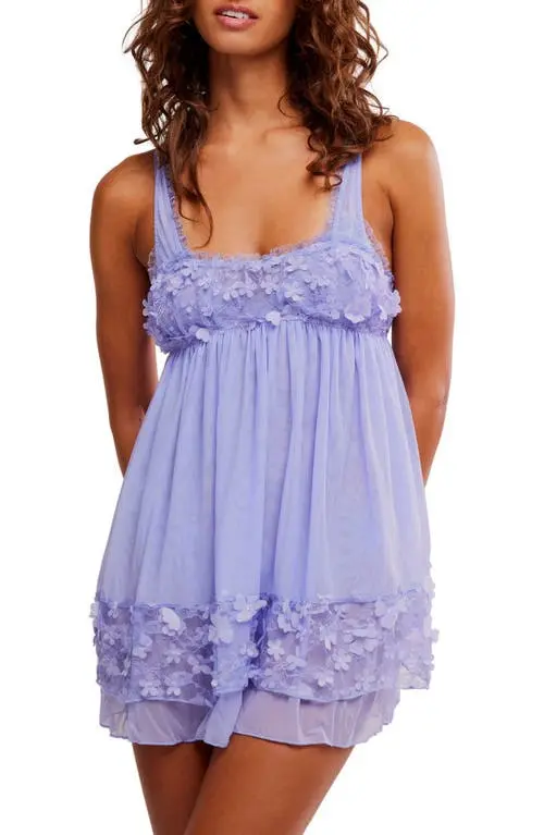 Free People Save The Date Chemise - Electric Periwinkle