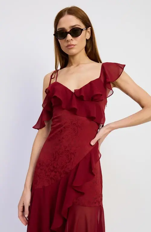 EN SAISON Annalis Ruffle High-low Maxi Dress
