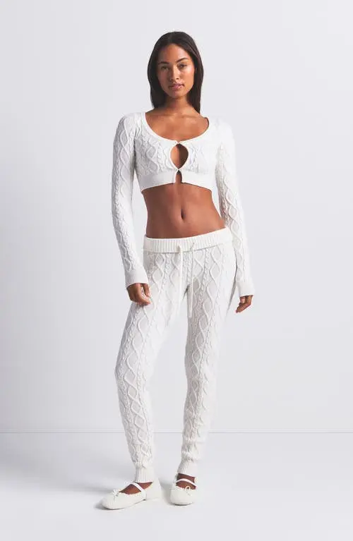SKIMS Sweater Knit Crop Cardigan - Ivory