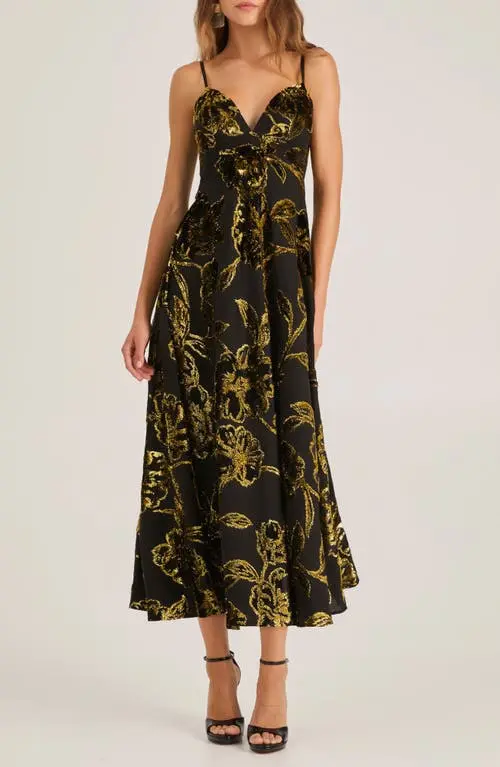 HELSI Edith Metallic Floral Gown