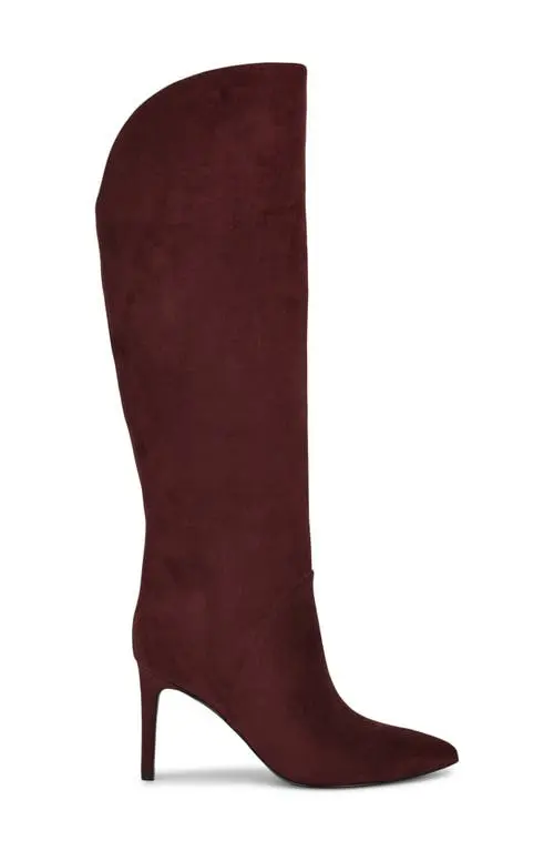 Nine West Razla Pointed Toe Boots - Dark Red