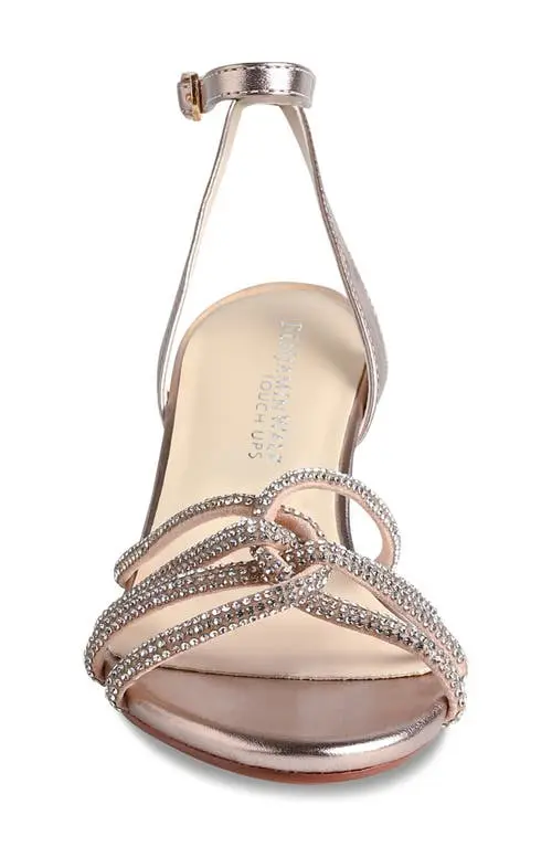 TOUCH UPS Tamera Ankle Strap Sandal - Champagne