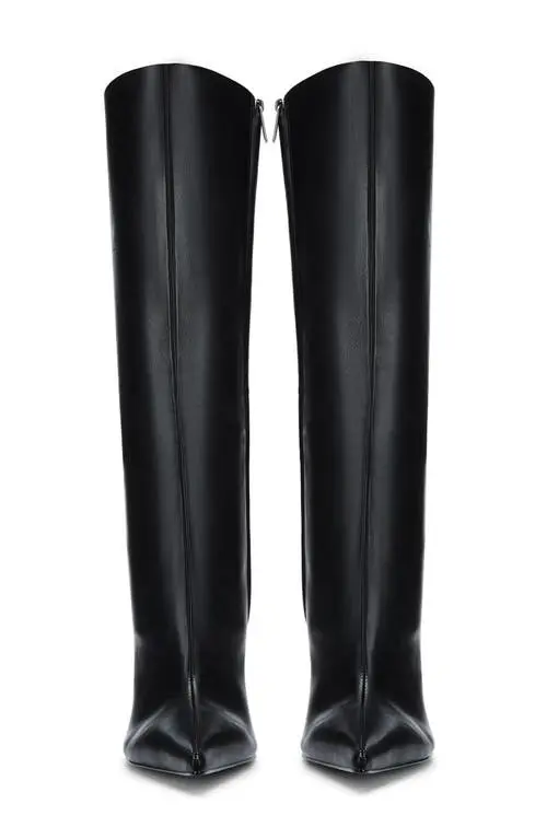 Femme La Vienna Pointed Toe Knee High Boots