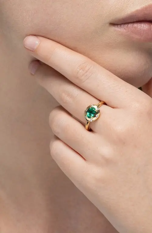 MARK HENRY Aurum Oval Cut Ring With And Diamonds