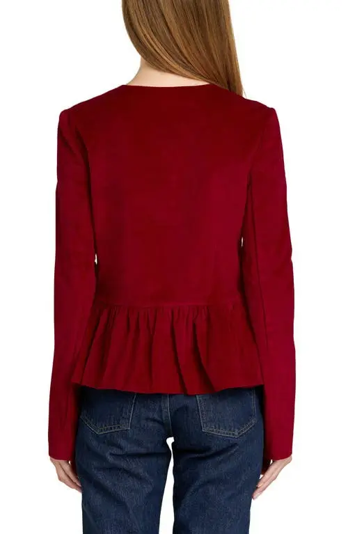WAYF Peplum Cotton Jacket