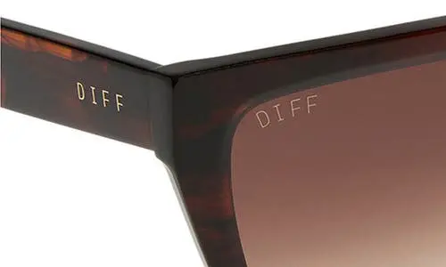 DIFF Amara 54mm Square Sunglasses - Sequoia Tortoise/brown