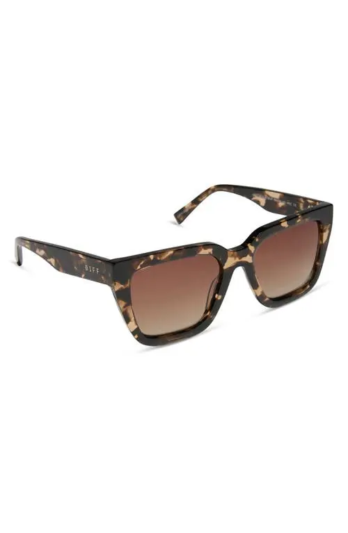 DIFF Amara 54mm Polarized Square Sunglasses