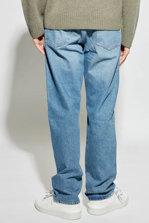 FRAME Vintage-effect Straight Leg Jeans