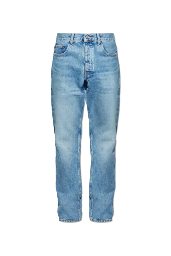 FRAME Vintage-effect Straight Leg Jeans - Blue