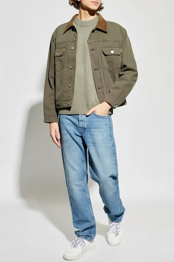 FRAME Vintage-effect Straight Leg Jeans - Blue