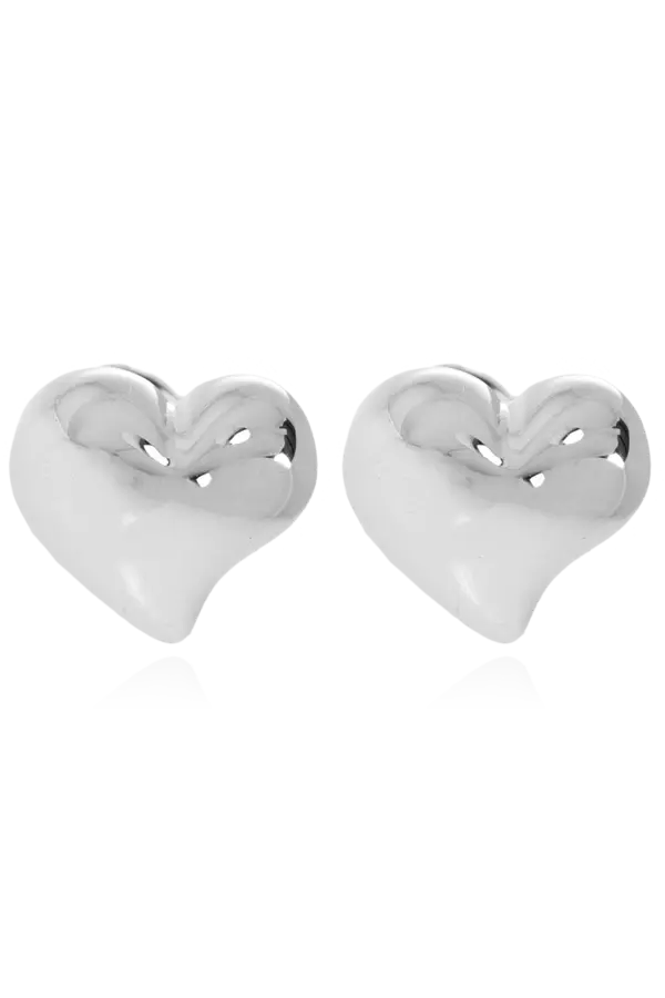 Kate Spade New York Heart-shaped Stud Earrings - Silver