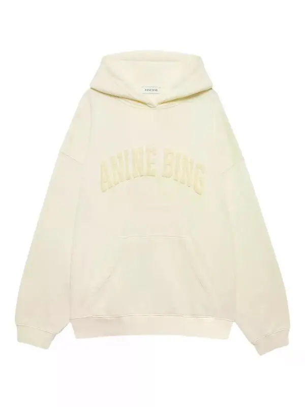 ANINE BING Hooded Pullover - Neutrals