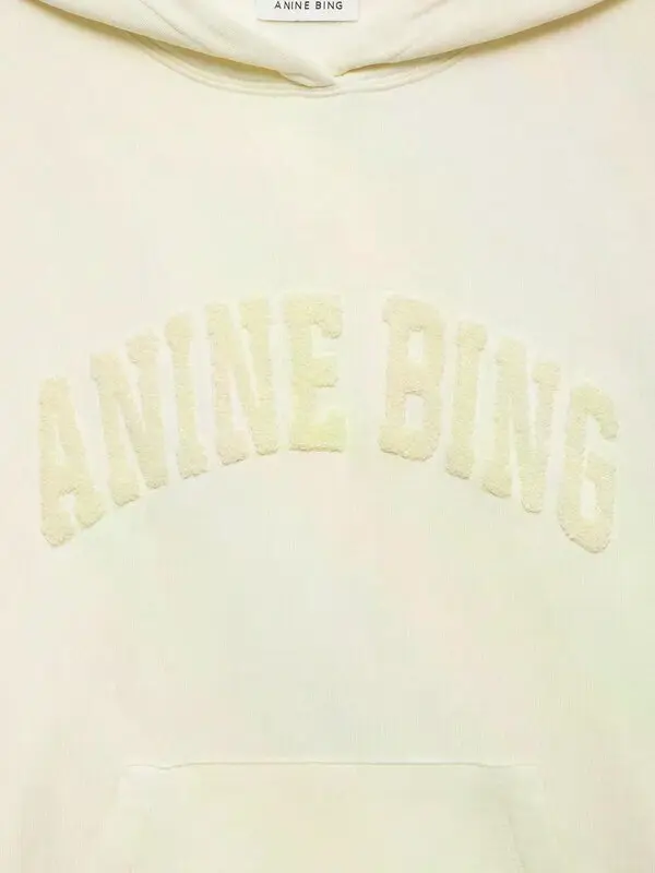 ANINE BING Hooded Pullover - Neutrals