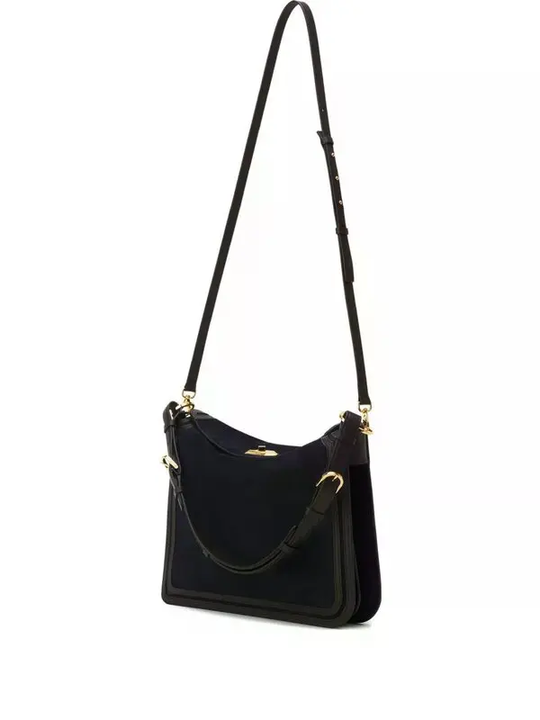 LANVIN Suede Shoulder Bag - Blue