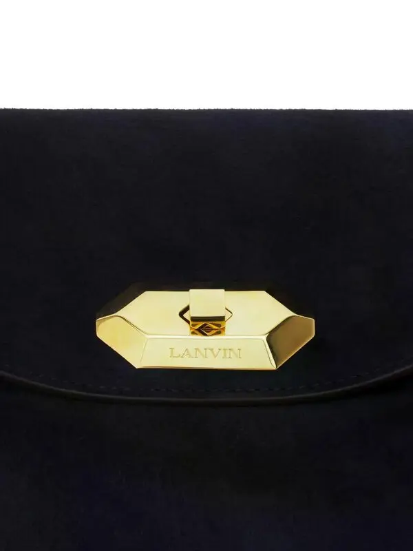 LANVIN Suede Shoulder Bag - Blue