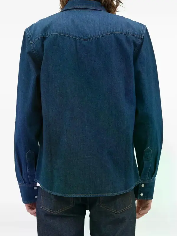 A.p.c. Double-pocket Denim Shirt