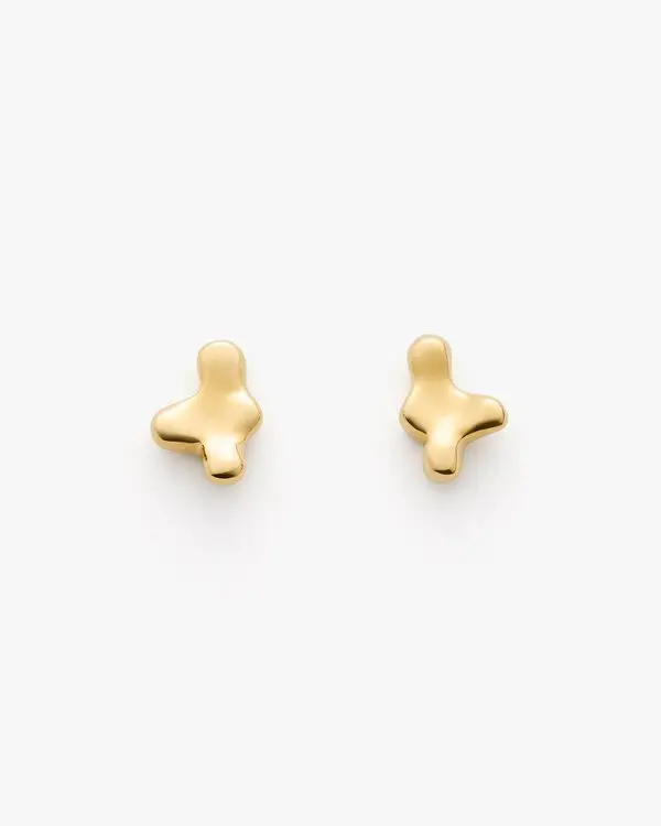 Cuyana Nube Stud Earrings - Yellow