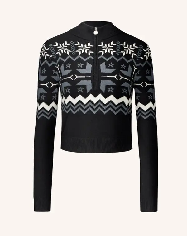 Perfect Moment Nordic Merino Wool Half-zip