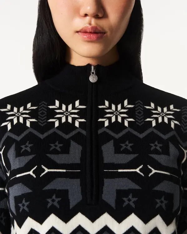 Perfect Moment Nordic Merino Wool Half-zip