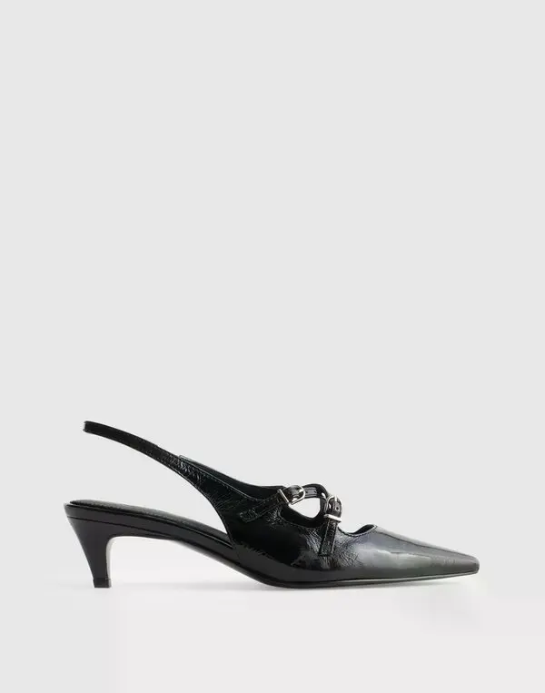 Madewell Emilie Crisscross Slingback Pump - True Black