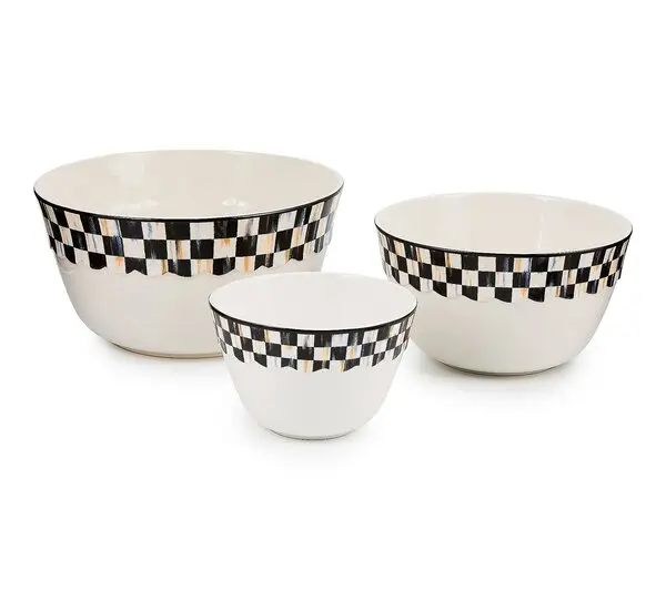 MACKENZIE-CHILDS Everyday Mixing Bowls, Set Of 3 - One-color
