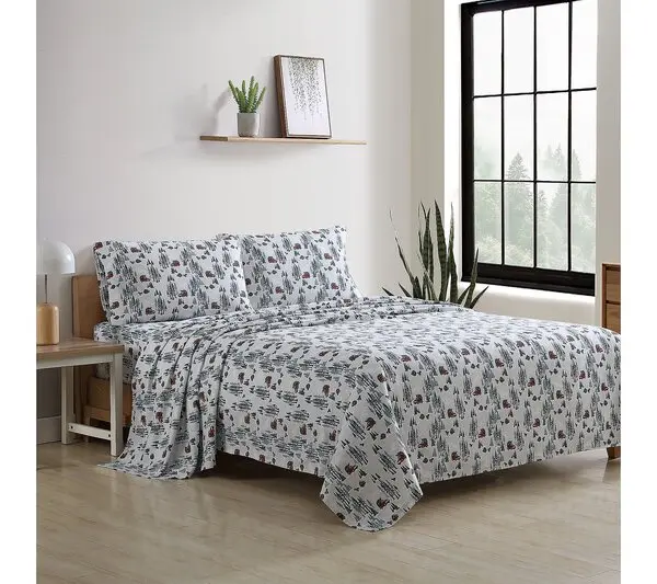 Eddie Bauer Tree Farm Cotton King Sheet Set