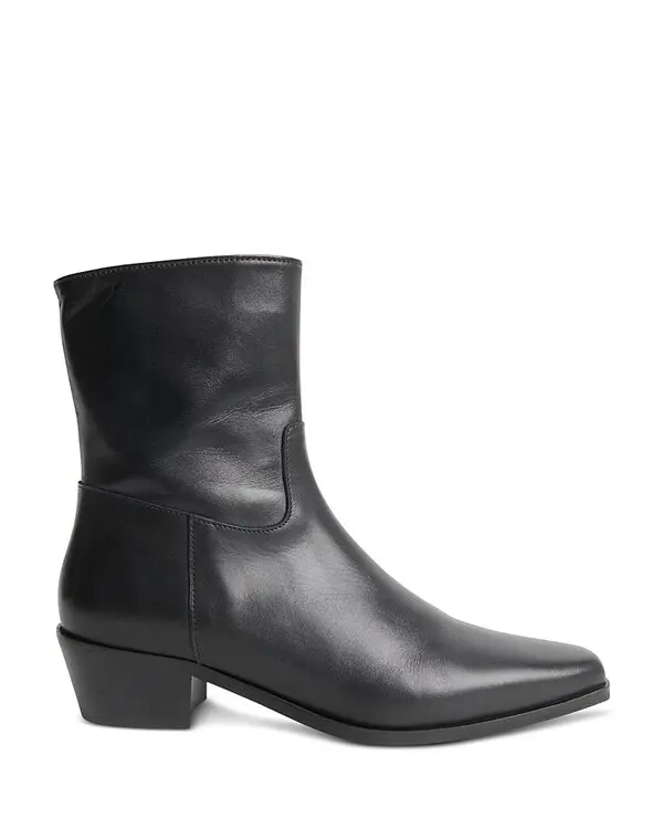 Whistles Leather Ankle Boots - Black