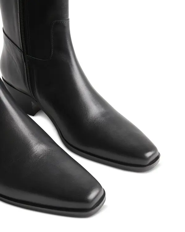 Whistles Leather Ankle Boots - Black