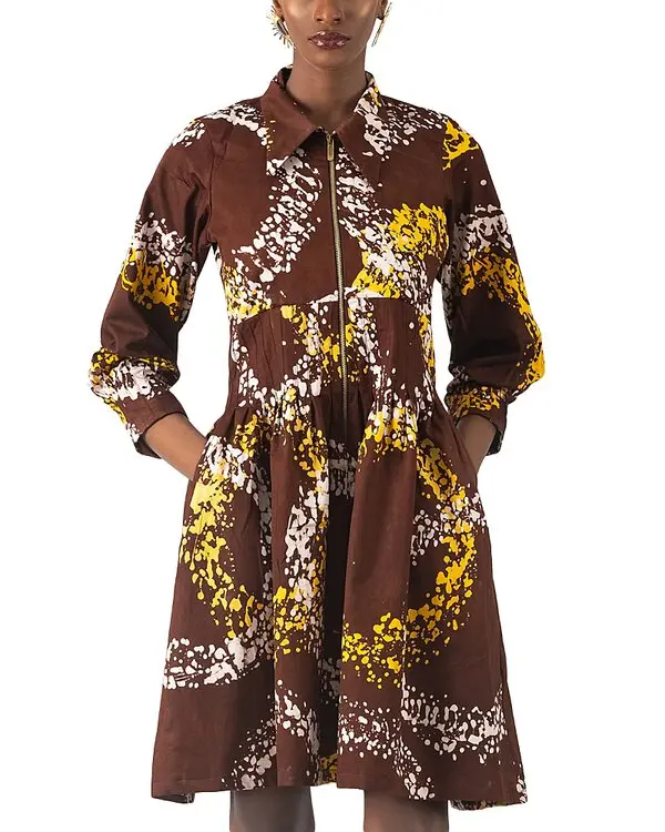 BUSAYO Kolawole Printed Elbow Sleeve Dress - Multicolor