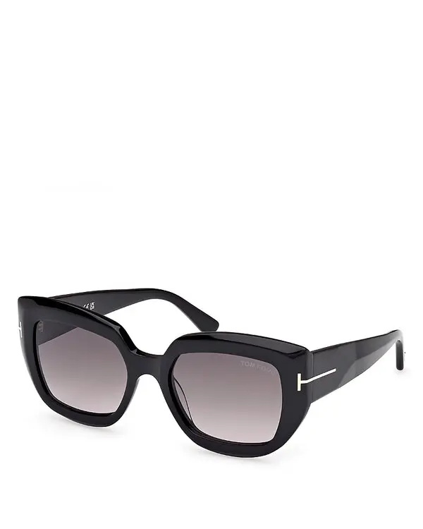 TOM FORD Butterfly Sunglasses 53mm - Black/smoke
