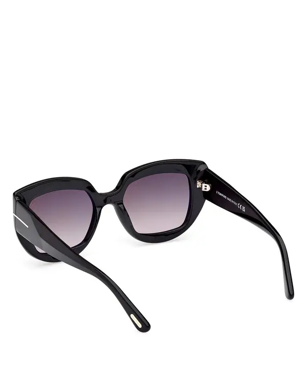 TOM FORD Butterfly Sunglasses 53mm - Black/smoke