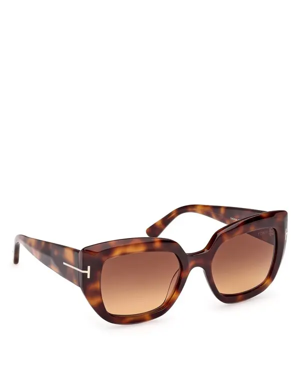 TOM FORD Butterfly Sunglasses 53mm - Havana/brown