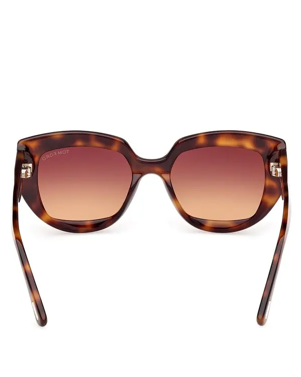 TOM FORD Butterfly Sunglasses 53mm - Havana/brown