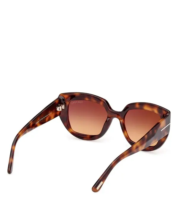 TOM FORD Butterfly Sunglasses 53mm - Havana/brown