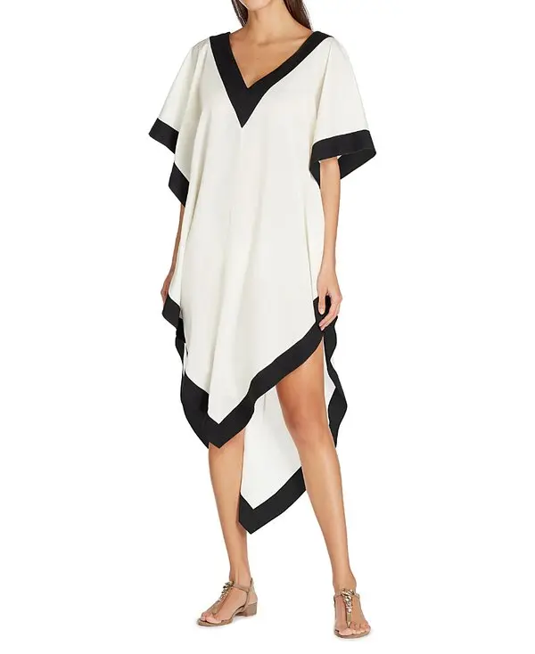 VALIMARE Aria High-low Crepe De Chine Cover-up Dress - Off White