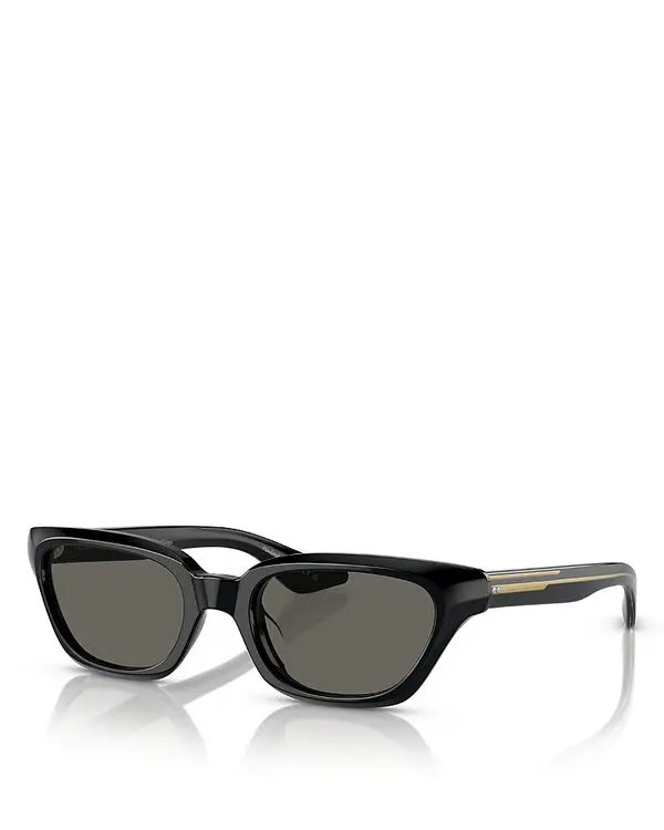 Khaite X Oliver Peoples Square Sunglasses - Black