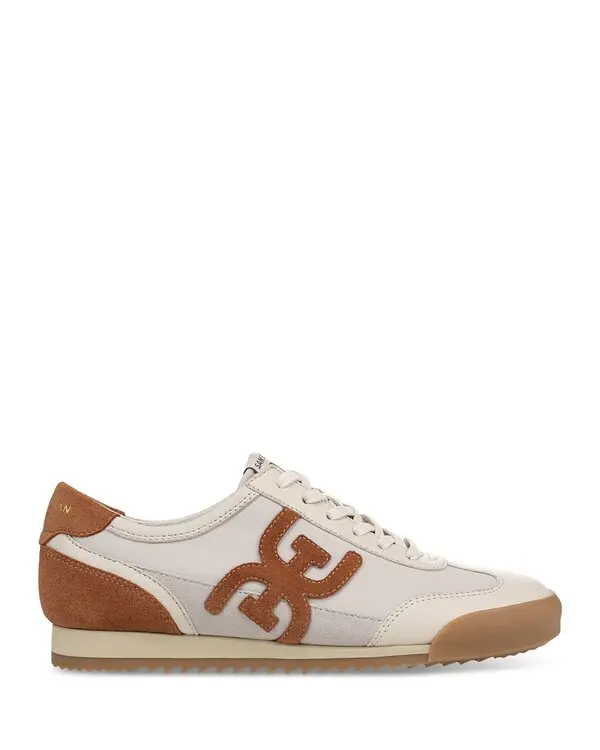 Sam Edelman Ivey Low Top Sneakers - Ivory/brown