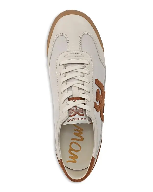 Sam Edelman Ivey Low Top Sneakers - Ivory/brown