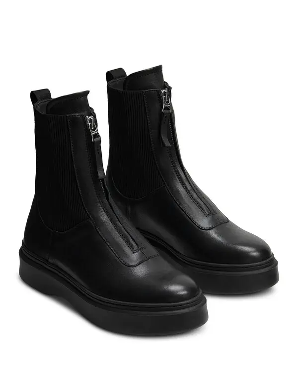Varley Corian Zip Front Ankle Boots