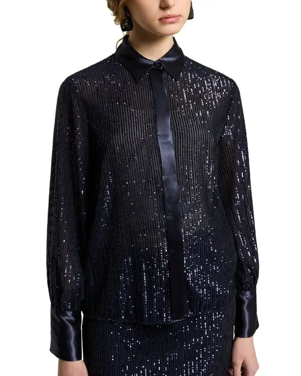 Peserico Sequined Blouse