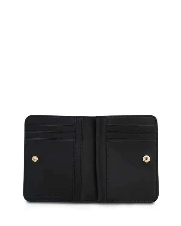 Marc Jacobs The Compact Pebbled Leather Wallet - Black