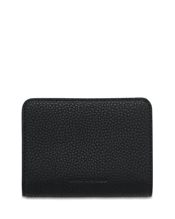 Marc Jacobs The Compact Pebbled Leather Wallet - Black