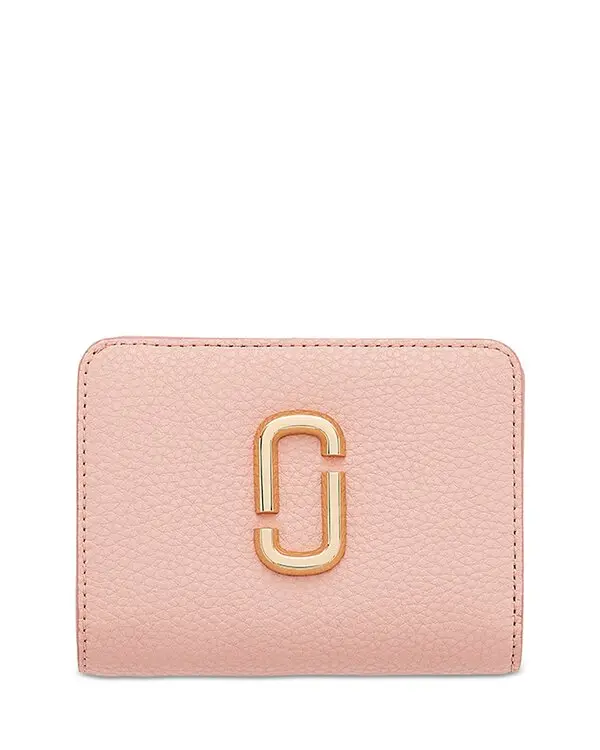 Marc Jacobs The Compact Pebbled Leather Wallet - Rose