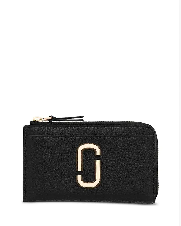 Marc Jacobs The Top Pebbled Leather Wallet - Black