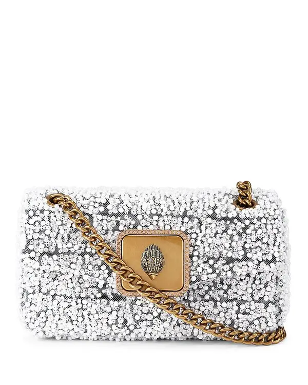 Kurt Geiger Pimlico Mini Beaded Convertible Crossbody - Open White
