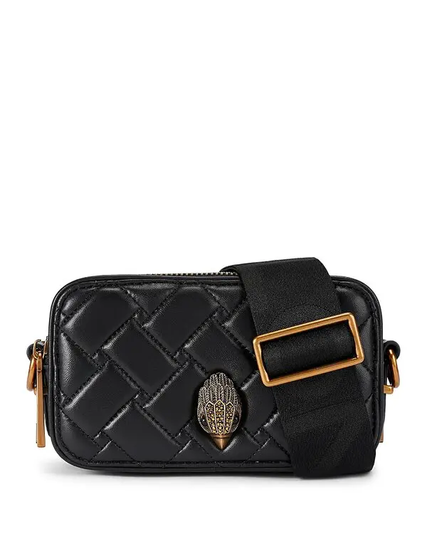 Kurt Geiger Kensington Small Quilted Camera Bag - Black
