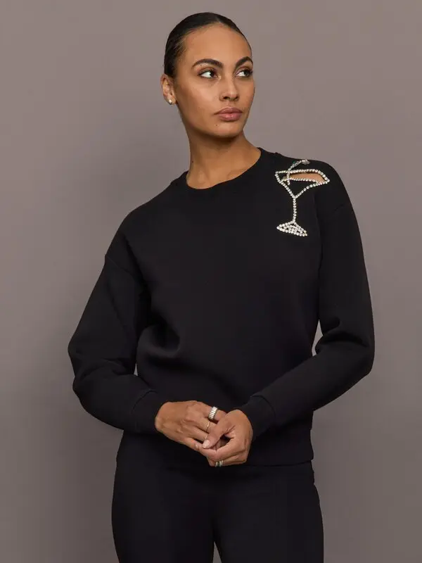 Carbon38 Martini Embellished Sweatshirt