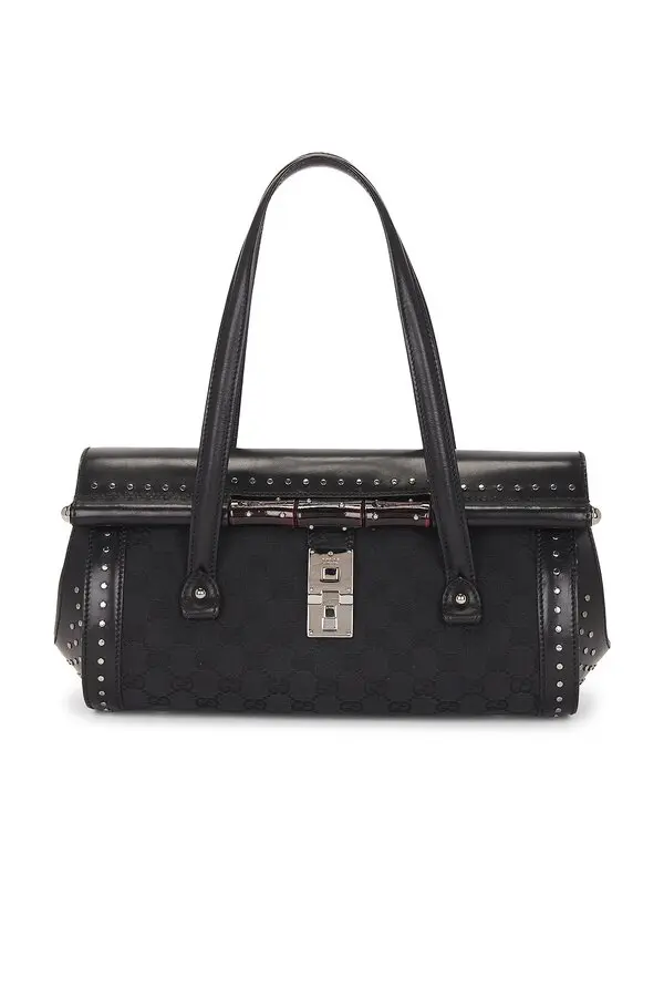 Gucci Bamboo Bullet Handbag - Black