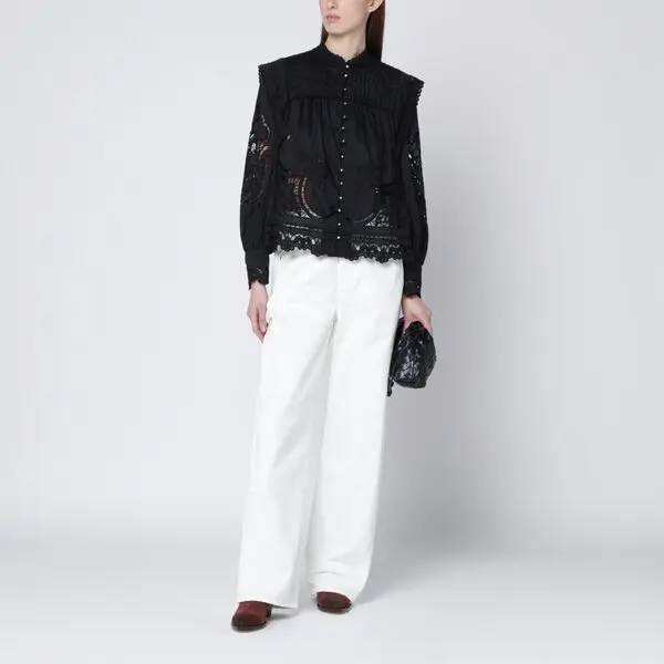 Farm Rio Richelieu Cotton Blouse