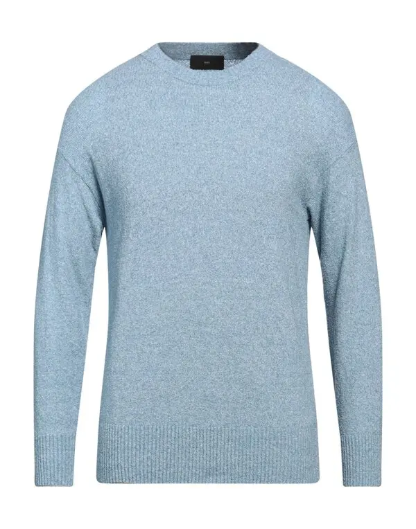 LIU •JO MAN Sweater In Light Cotton And Polyamide - Blue